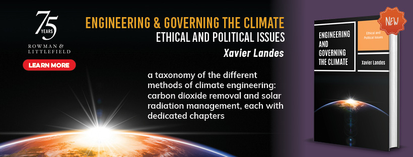 New Book by Xavier Landes: Engineering and Governing the Climate - Ethical and Political Issues ...